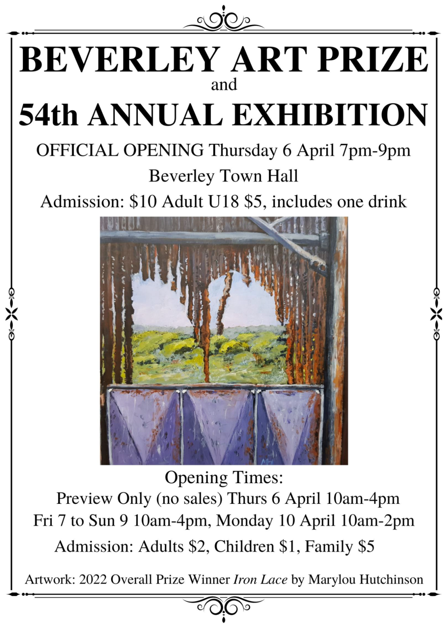 Beverley Art Prize and 54th Annual Exhibition » Shire of Beverley