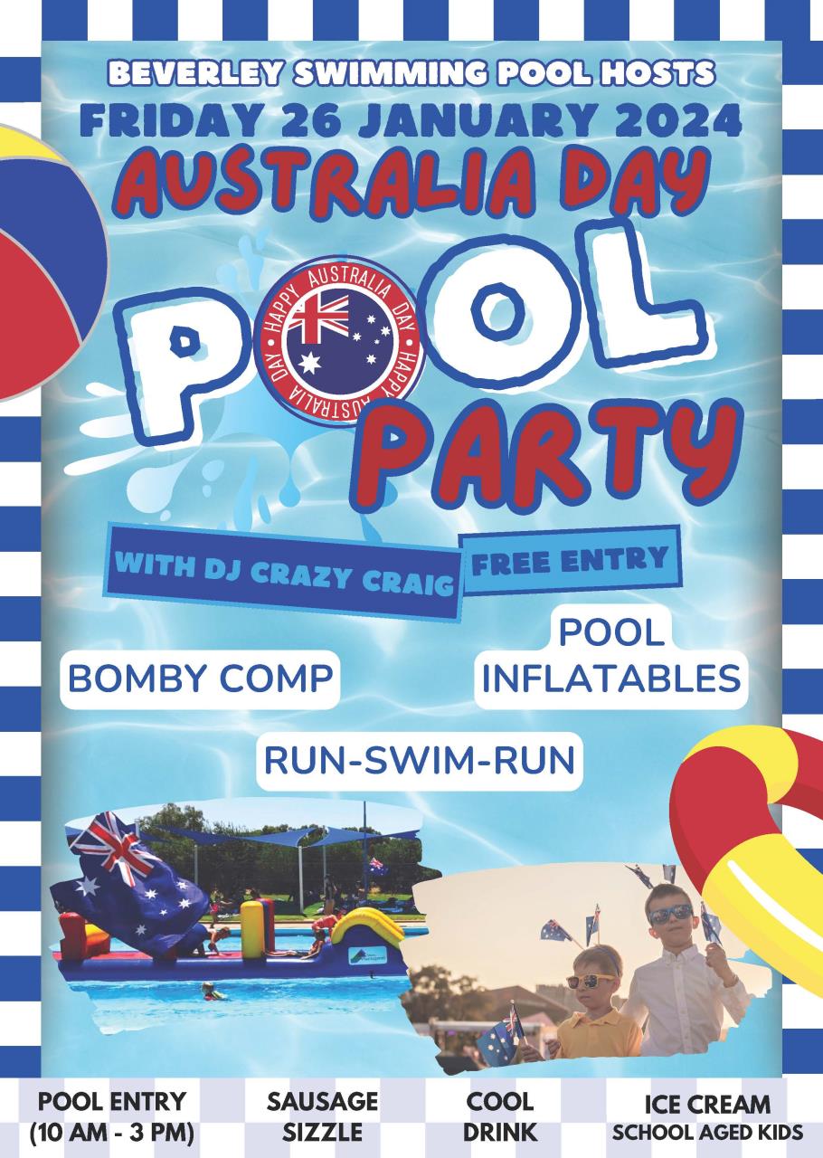 Australia Day Pool Party » Shire of Beverley